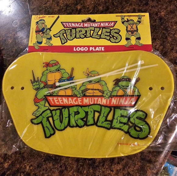 Other | Vintage Tmnt From 1989 Logo Plate | Poshmark